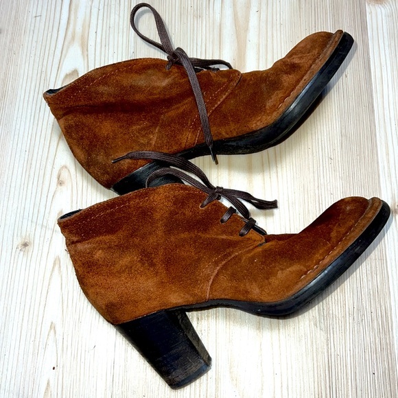 Alberto Fermani | Shoes | Alberto Fermani Brown Suede Ankle Boot Heels ...